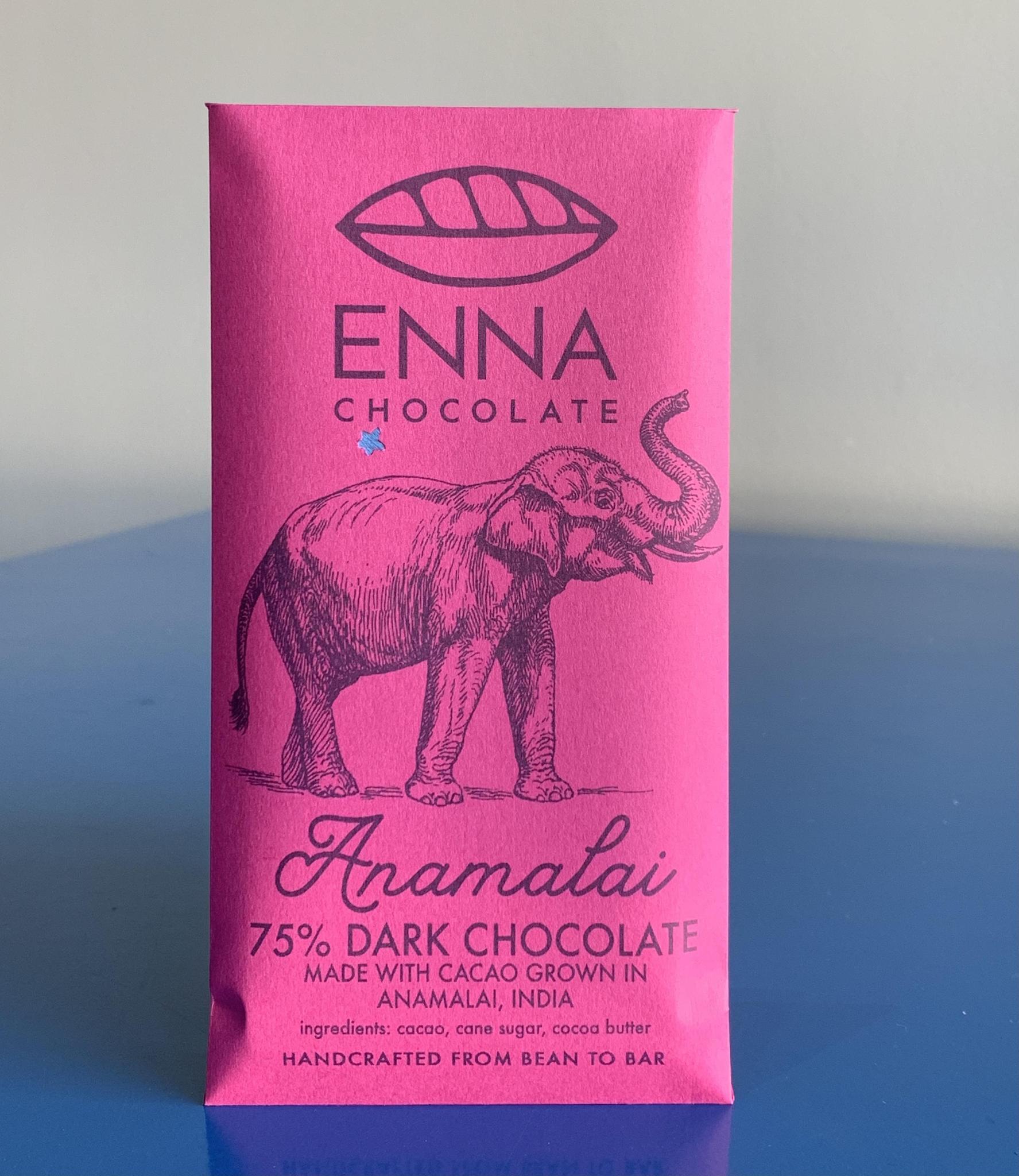 Anamalai India - 75% Dark Chocolate | Enna Chocolate